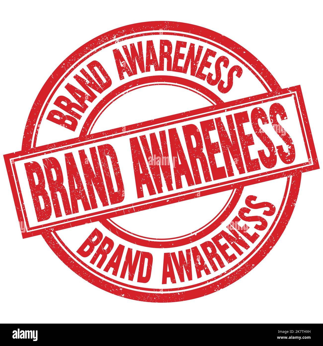 BRAND AWARENESS text written word on red round stamp sign Stock Photo ...
