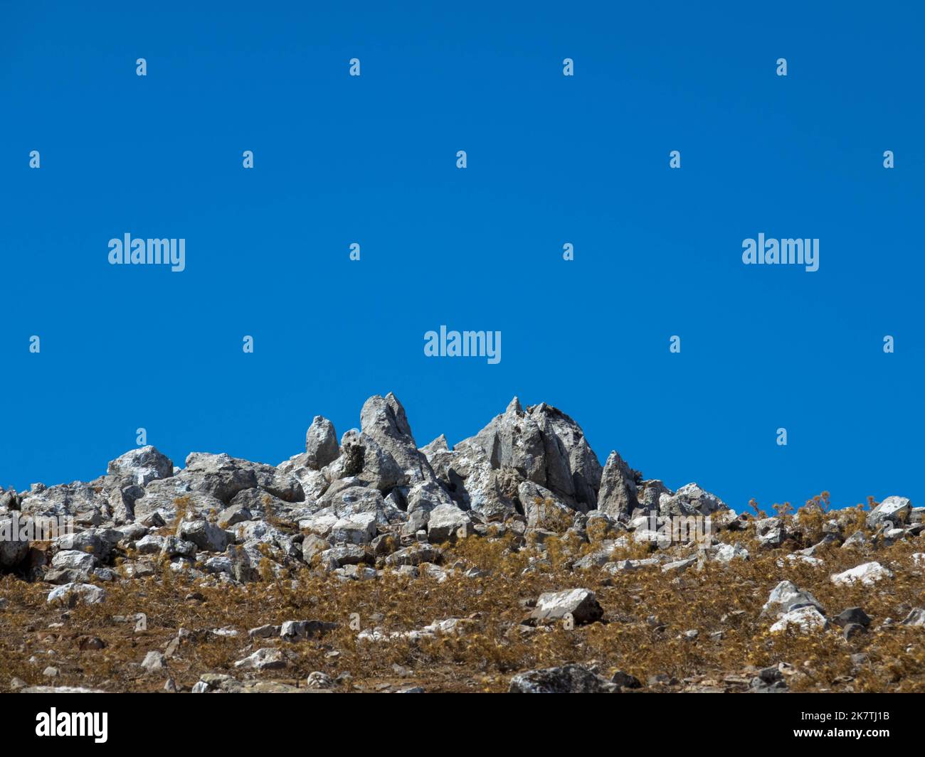 Spectacular panorama view of the bizarre rock formation on top of ...