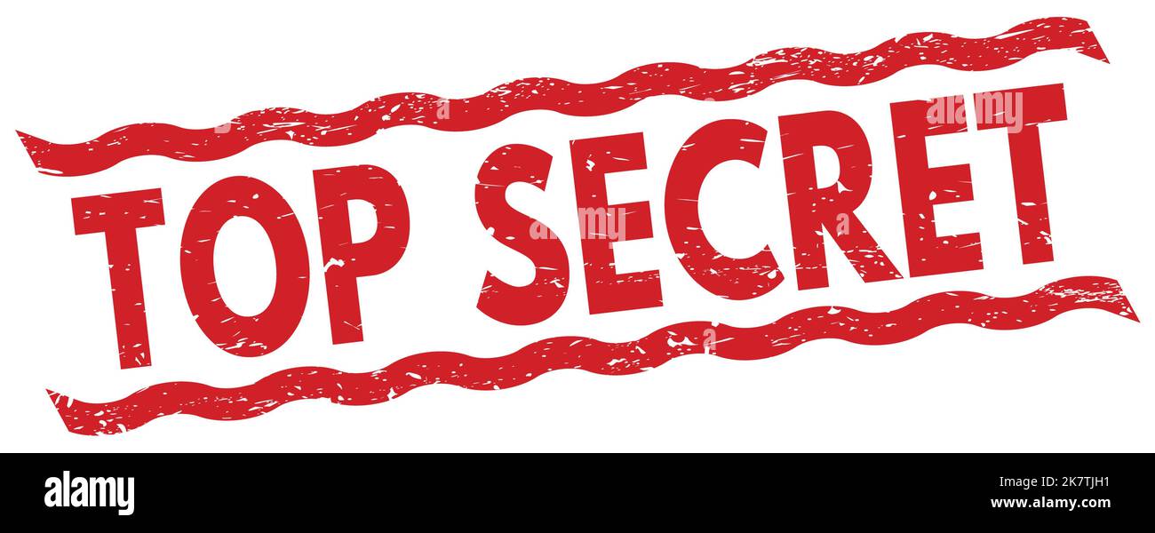 TOP SECRET text written on red lines stamp sign Stock Photo - Alamy