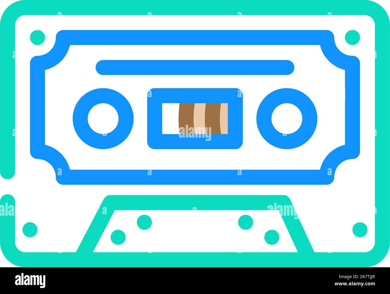 cassette audio retro gadget color icon vector illustration Stock Vector ...