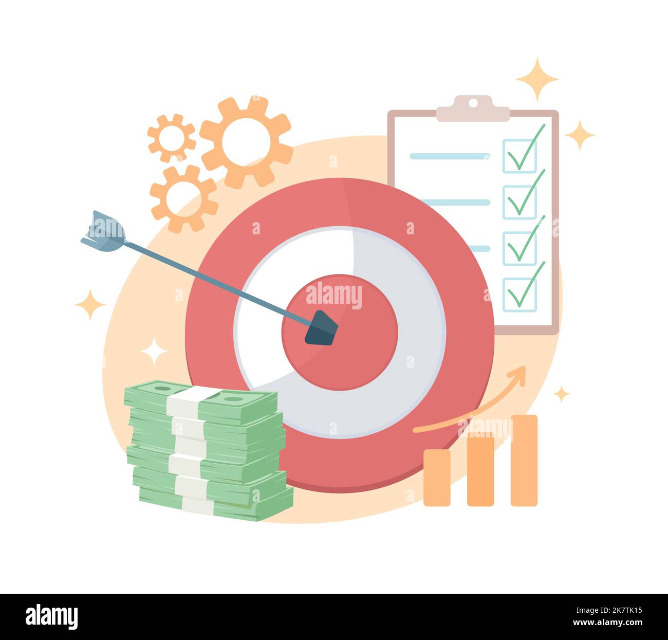 Productivity flat concept vector illustration Stock Vector Image & Art ...