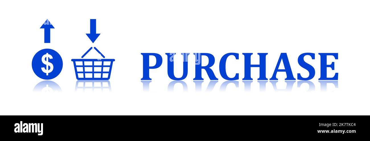 Illustration of a purchase concept Stock Photo - Alamy
