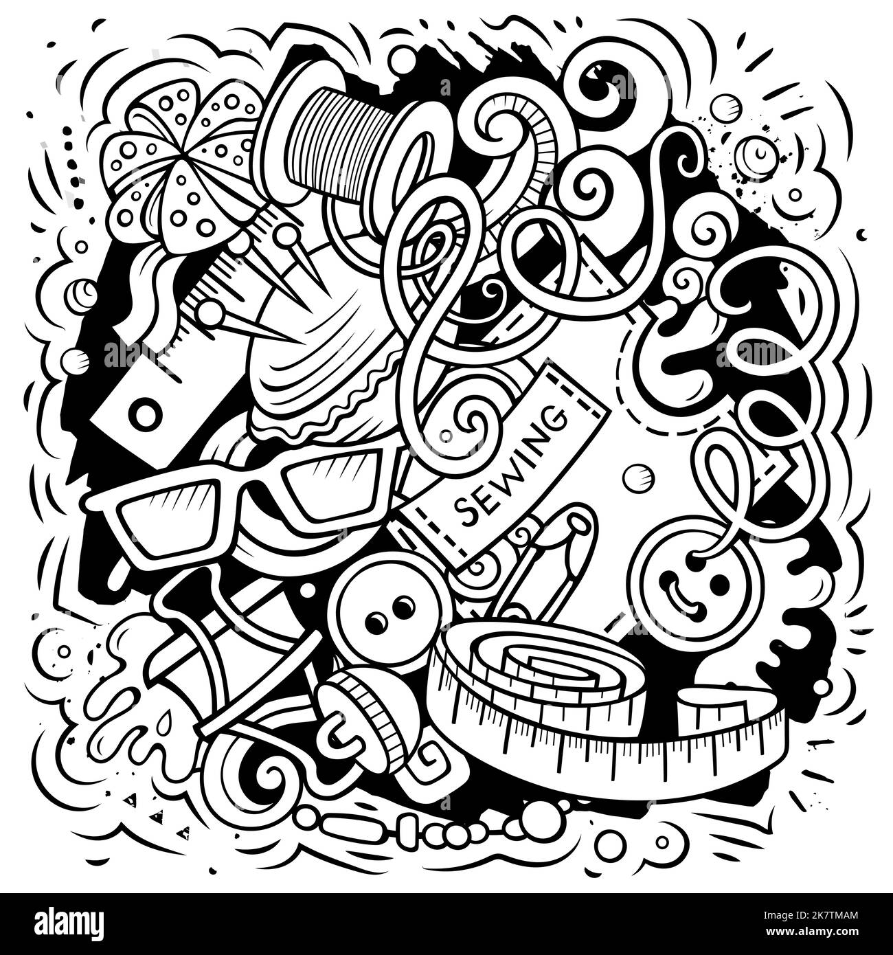 Handmade cartoon vector illustration Stock Vector Image & Art - Alamy