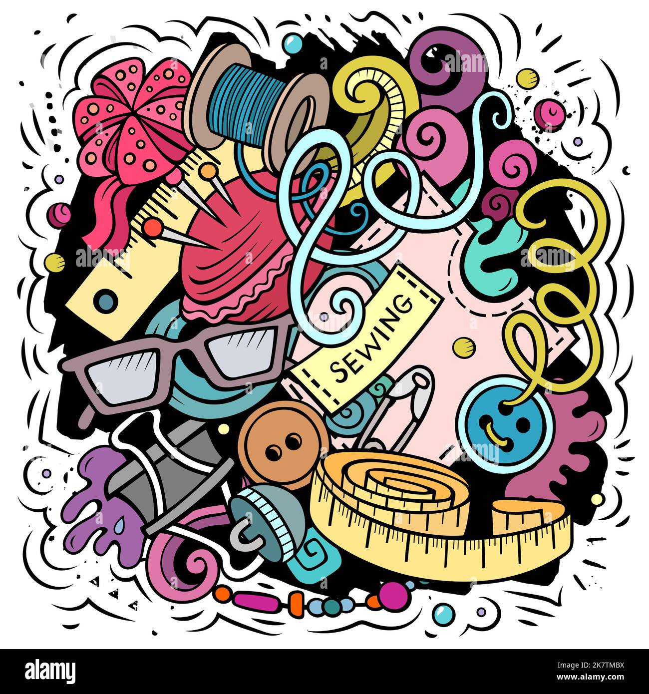 Handmade cartoon vector illustration Stock Vector Image & Art - Alamy