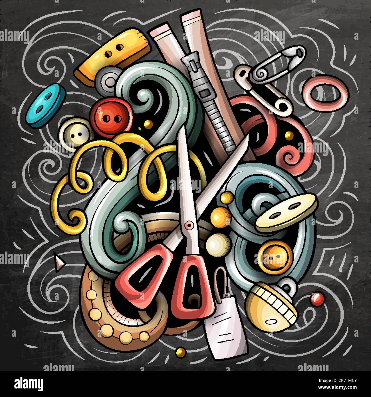 Handmade cartoon vector illustration Stock Vector Image & Art - Alamy