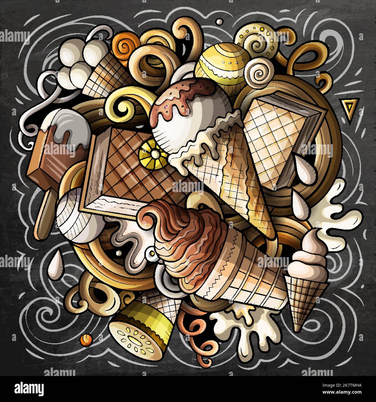 Ice Cream cartoon vector illustration Stock Vector Image & Art - Alamy