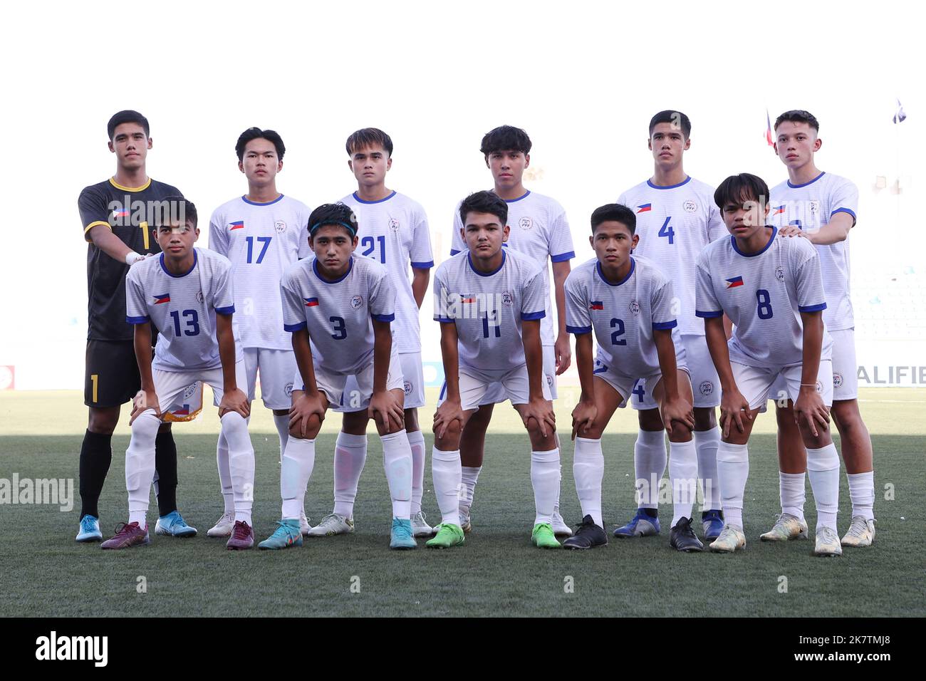 U-16 Philippines team group line-up pose before the 2023 AFC U-17 Asian ...