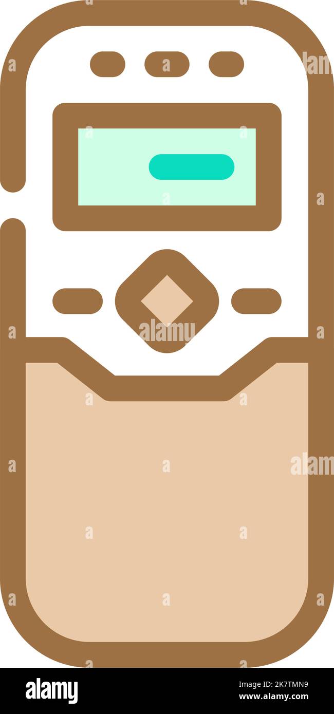 mobile phone retro gadget color icon vector illustration Stock Vector ...