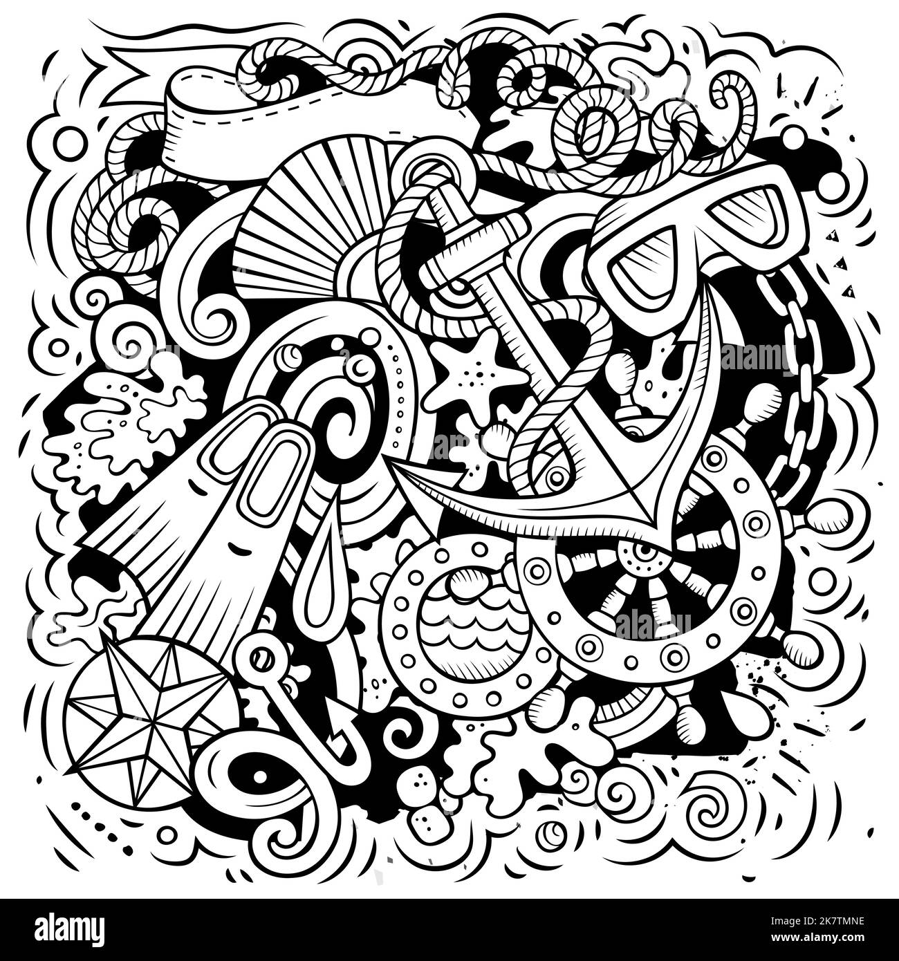 Nautical cartoon vector illustration Stock Vector Image & Art - Alamy Nautical cartoon vector illustration Stock Vector Image & Art - Alamy