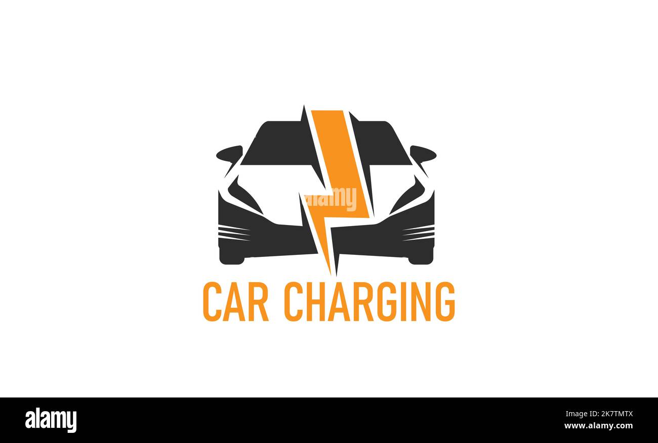 Electric car charge station icon for vehicle charger plug, vector ...