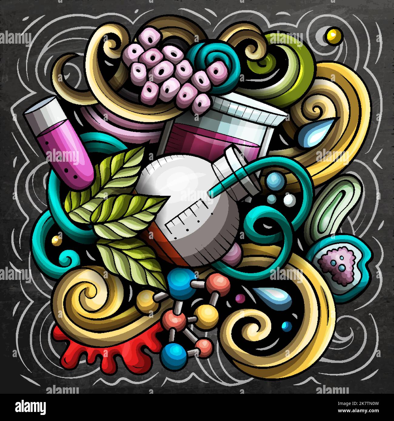 Science cartoon vector doodle design Stock Vector Image & Art - Alamy