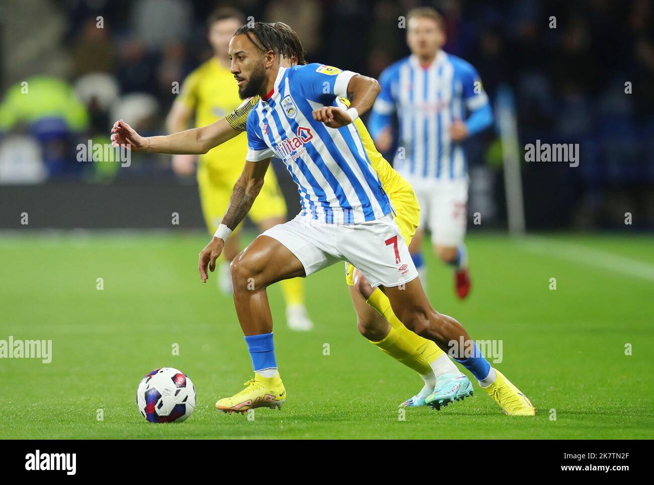 Huddersfield, England, 18th October 2022. Sorba Thomas of Huddersfield Town in action during the ...