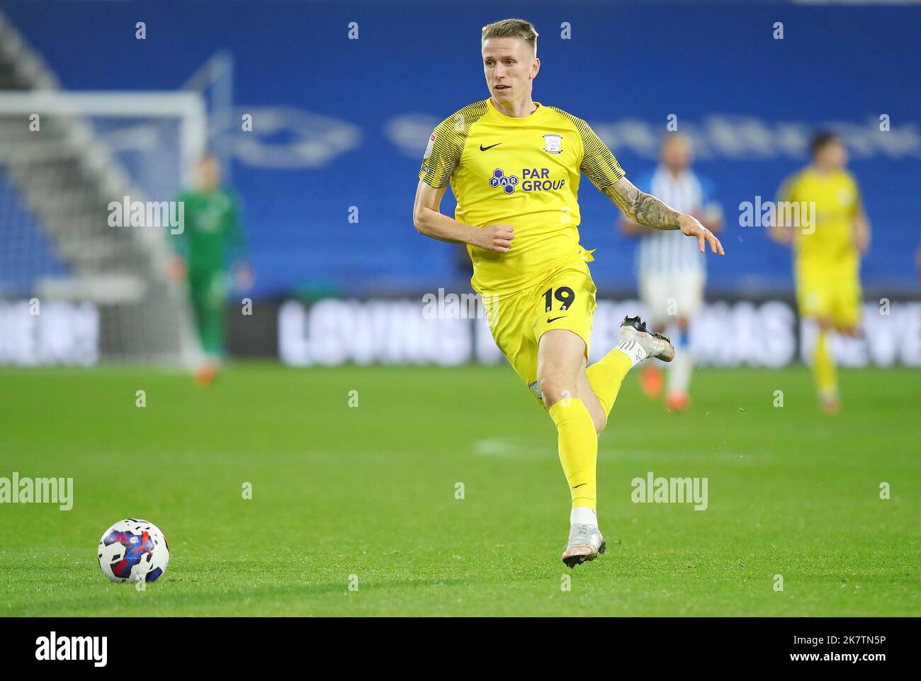 Huddersfield, England, 18th October 2022. Emil Riis of Preston North ...
