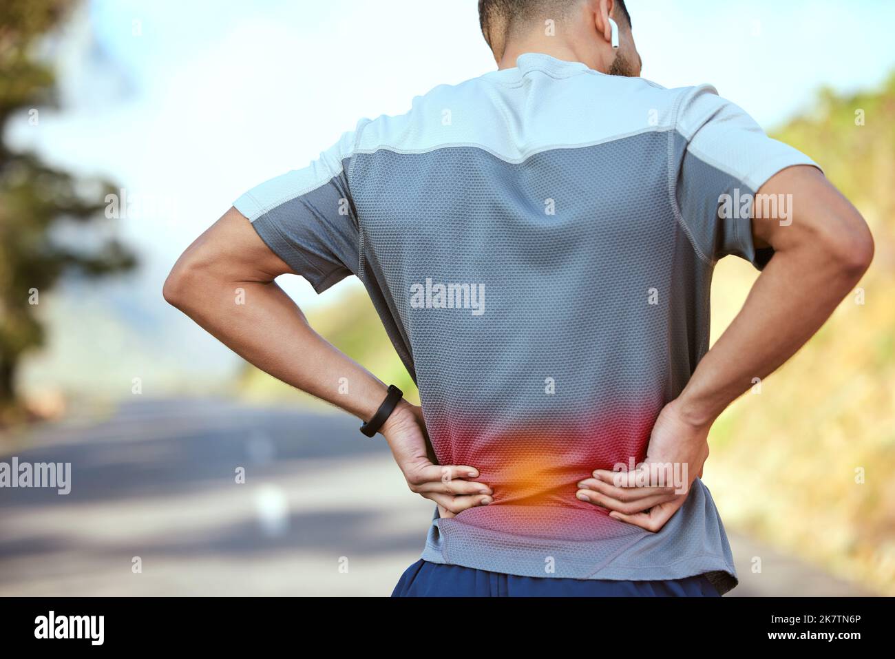 My form isnt what it used to be. Rearview shot of an unrecognisable man ...