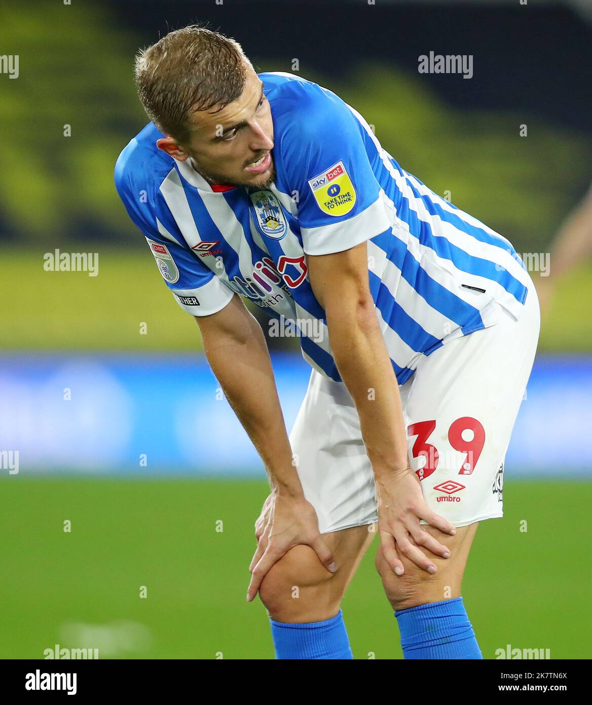 Huddersfield, England, 18th October 2022. Michal Helik of Huddersfield ...