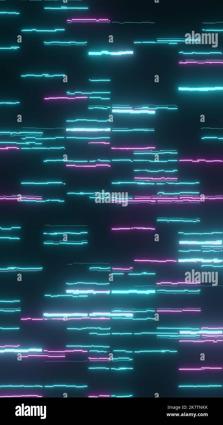 3d render retro glitch effect, tv noise effect Stock Photo - Alamy