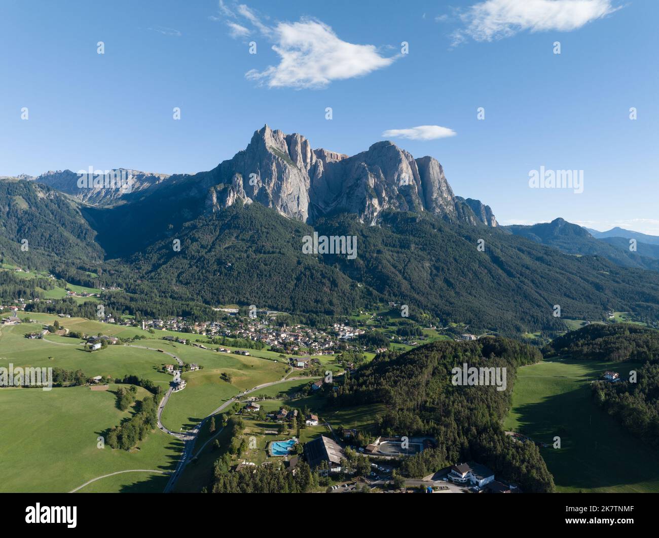 Dolomites alp Seiser Alm beautifull majestic mountain in Tirol north of ...