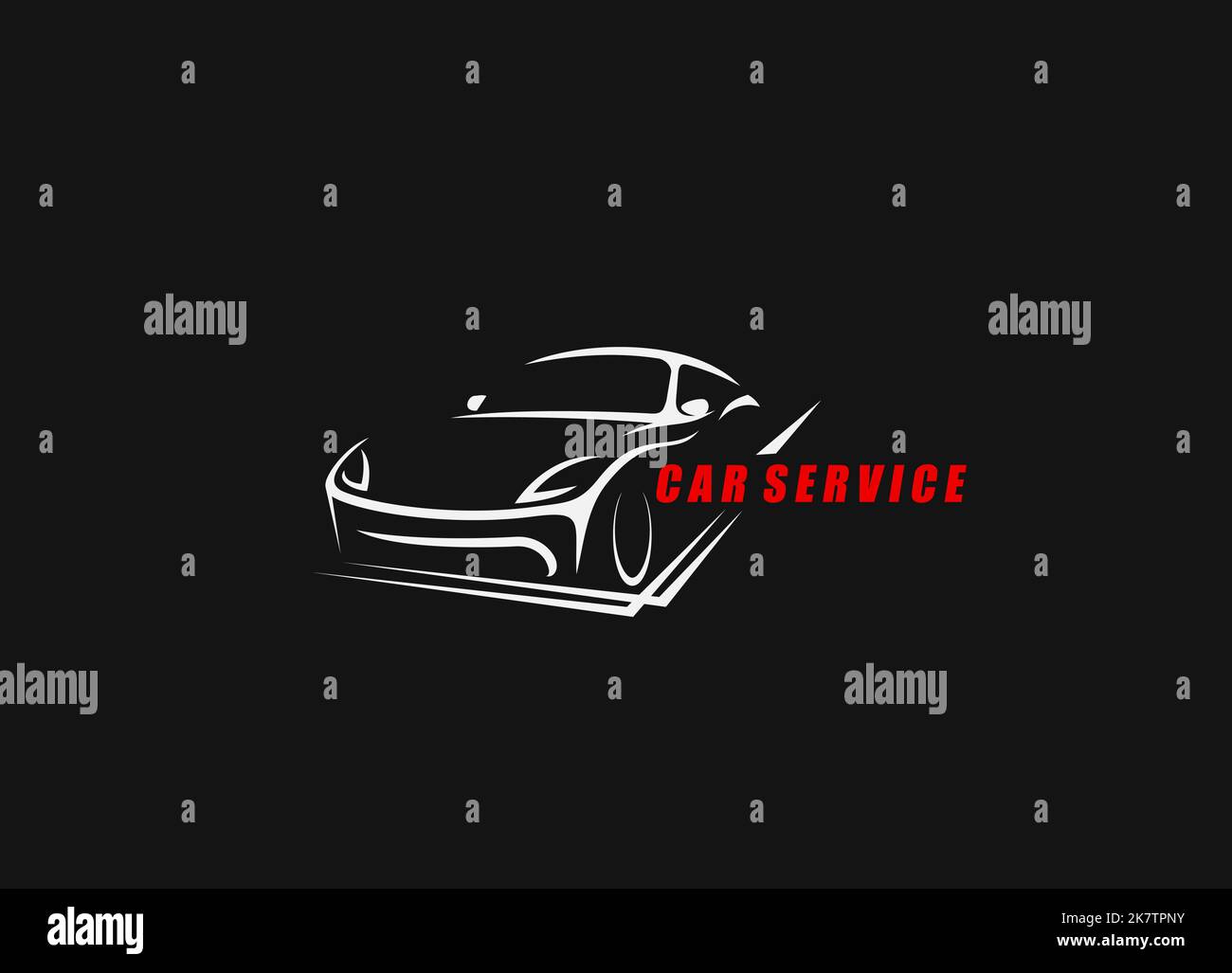 Car service icon, vehicle repair and auto mechanic garage or automotive ...