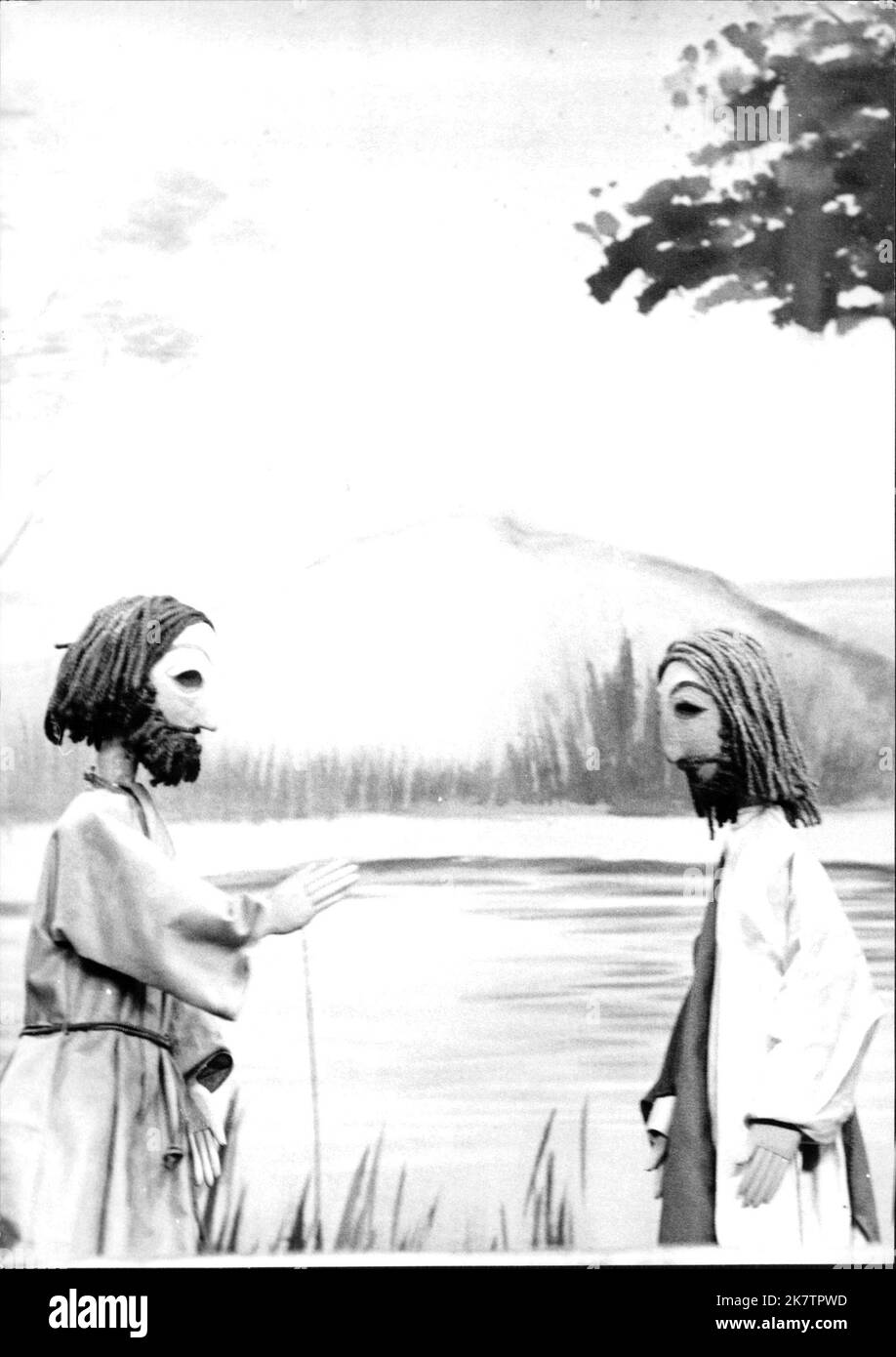 Johannes der Täufer - Jesus kommt zu Johannes an den Jordan, um sich ...