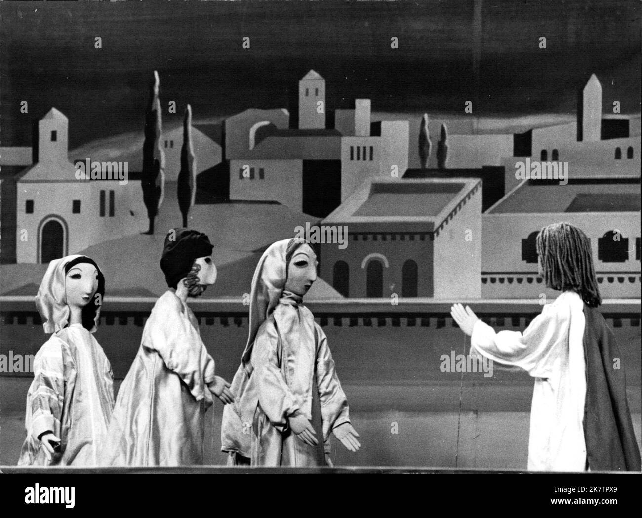 Biblische Geschichte: Johannes der Täufer - Jesus in Jerusalem Stock ...