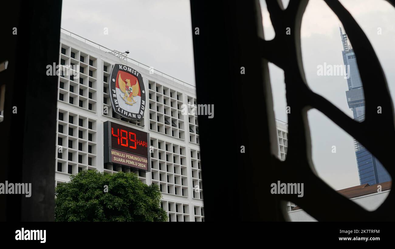 Jakarta Indonesia 18th October 2022 : Countdown time election day of ...