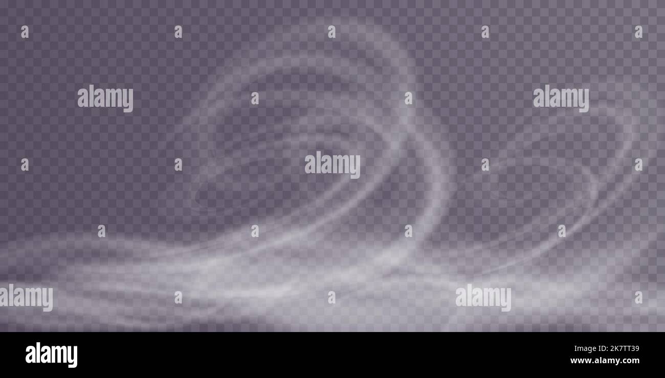 Winter blizzard with sparkles of snow on a transparent background, cold ...