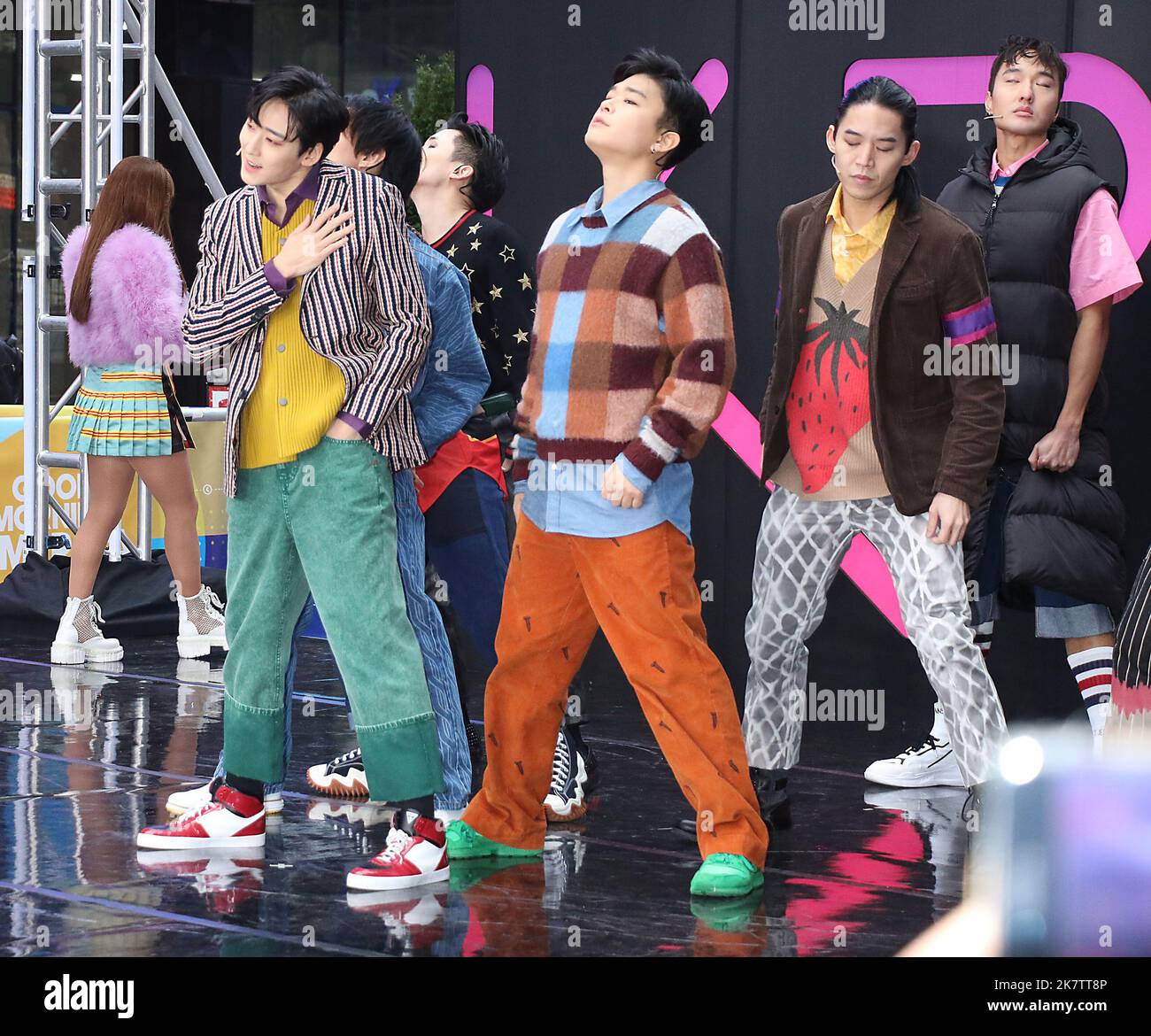 KPOP Broadway cast perform on Good Morning America in Time Square ...