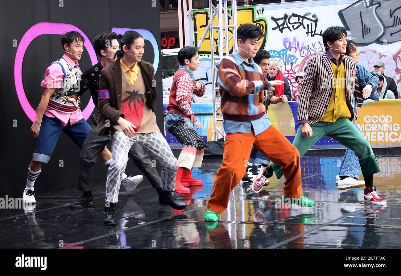 KPOP Broadway cast perform on Good Morning America in Time Square ...