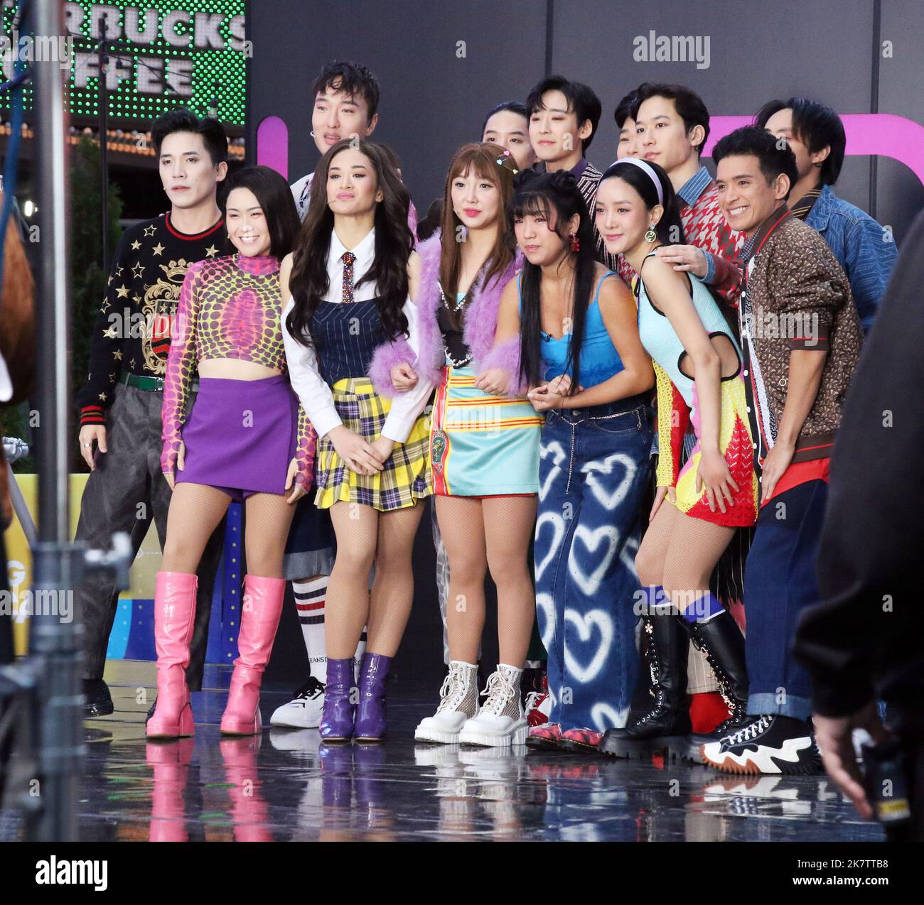KPOP Broadway cast perform on Good Morning America in Time Square ...