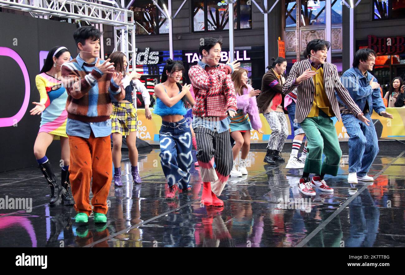 KPOP Broadway cast perform on Good Morning America in Time Square ...