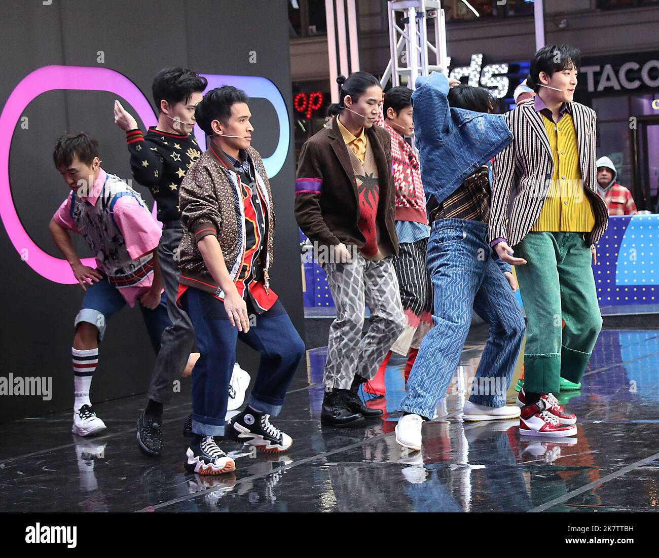 KPOP Broadway cast perform on Good Morning America in Time Square ...