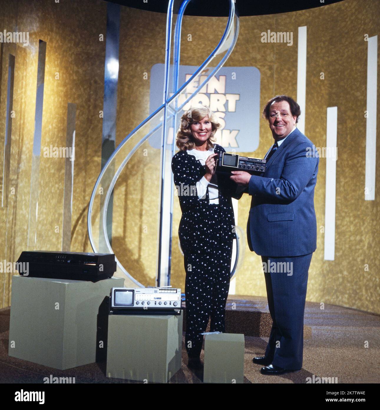 Ein Wort aus Musik, Spielshow, Deutschland 1981 - 1983, Moderatorenpaar ...