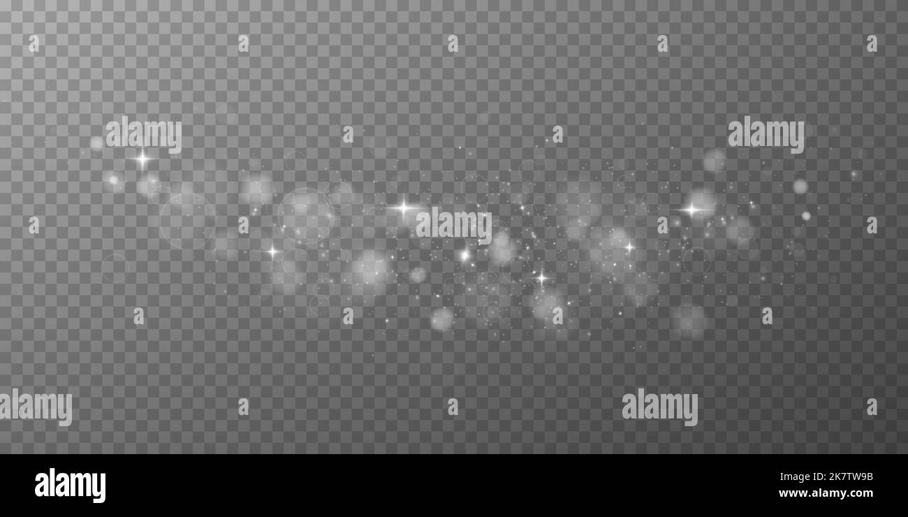 Shining bokeh isolated on transparent background. Light isolated lights ...