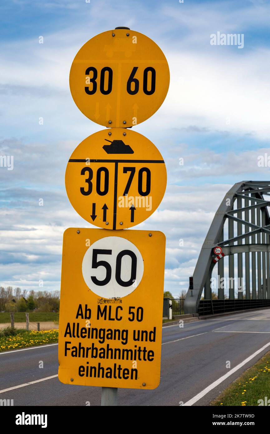 Eiderbrücke Friedrichstadt Double Arch Bridge From 1916 With Mlc Signs Denoting The Military