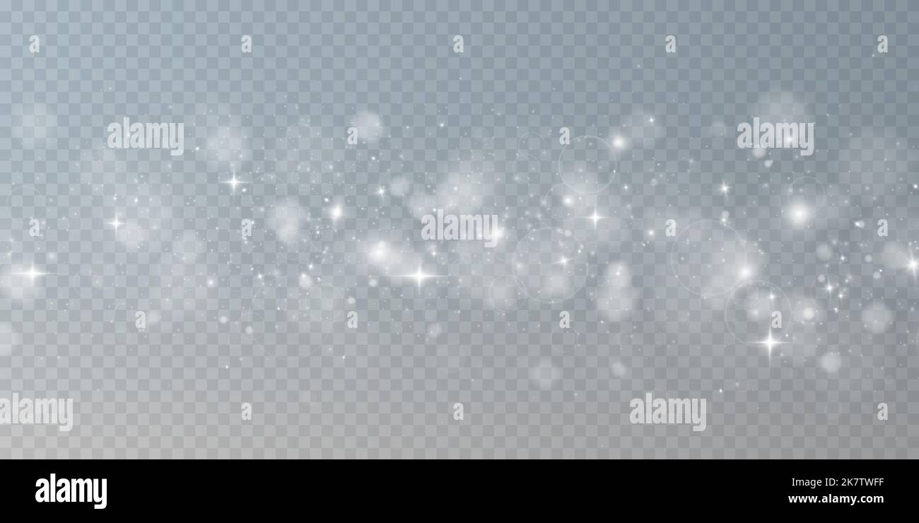 Shining bokeh isolated on transparent background. Light isolated lights ...