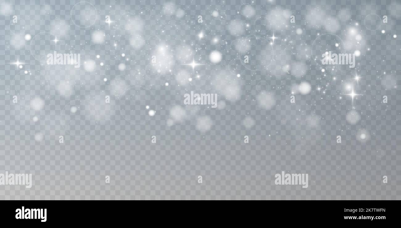 Shining bokeh isolated on transparent background. Light isolated lights ...