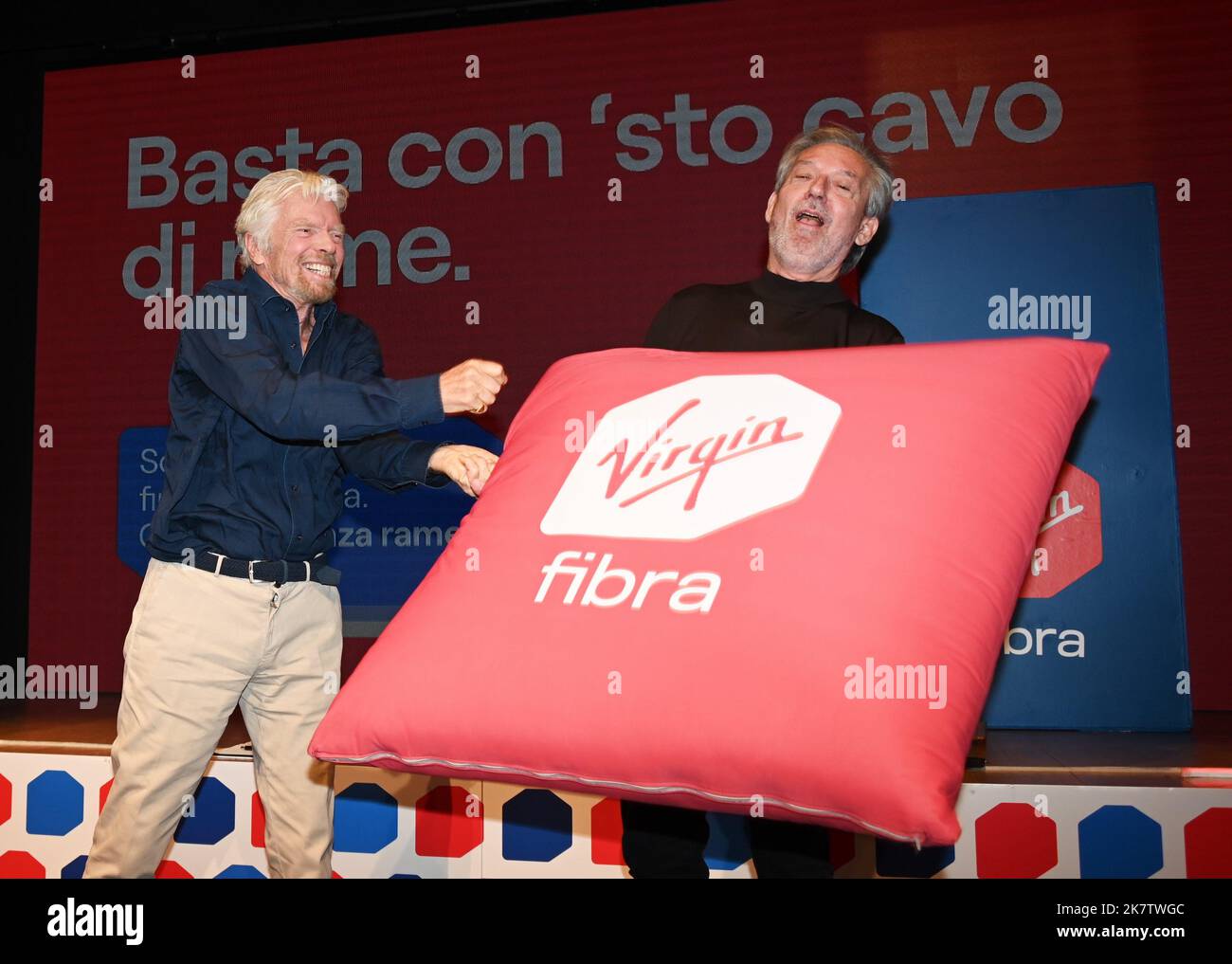 Milan, Italy. 18th Oct, 2022. Milan, Italy Richard Branson founder of ...