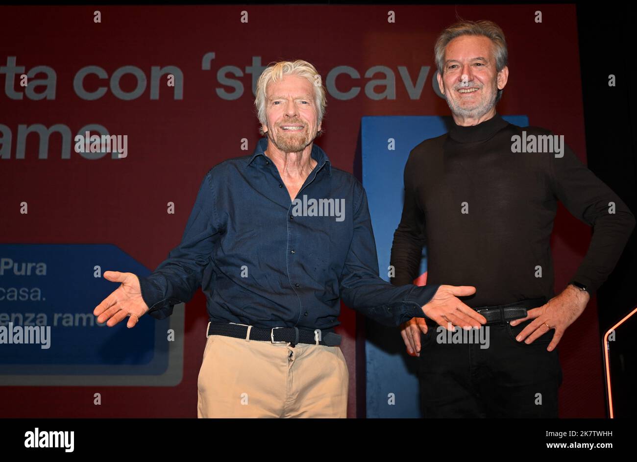 Milan, Italy. 18th Oct, 2022. Milan, Italy Richard Branson founder of ...