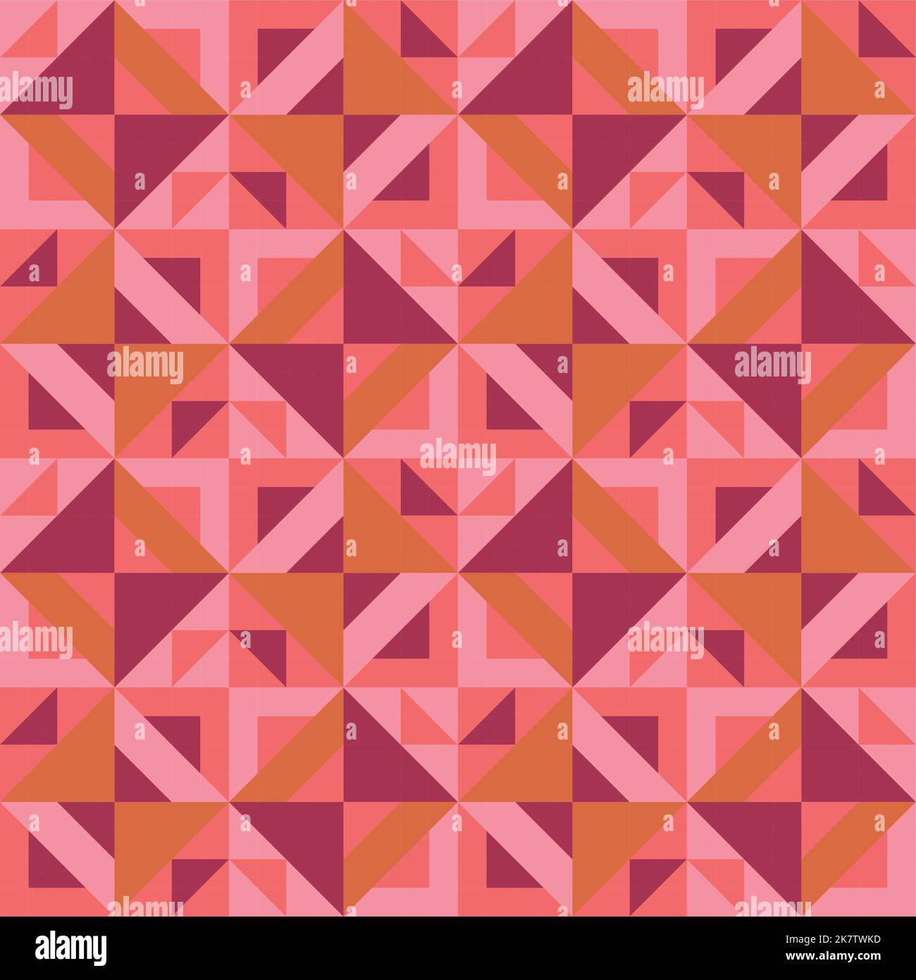 Vintage 70s color geometric stylized seamless pattern. Textile ...