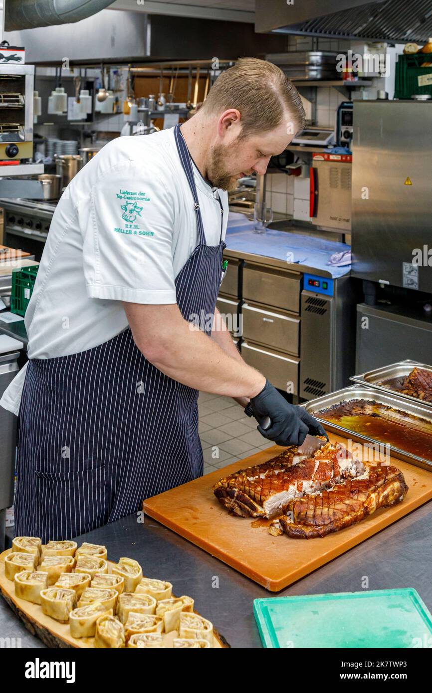 Chef preparing delicious meal in hi-res stock photography and images ...
