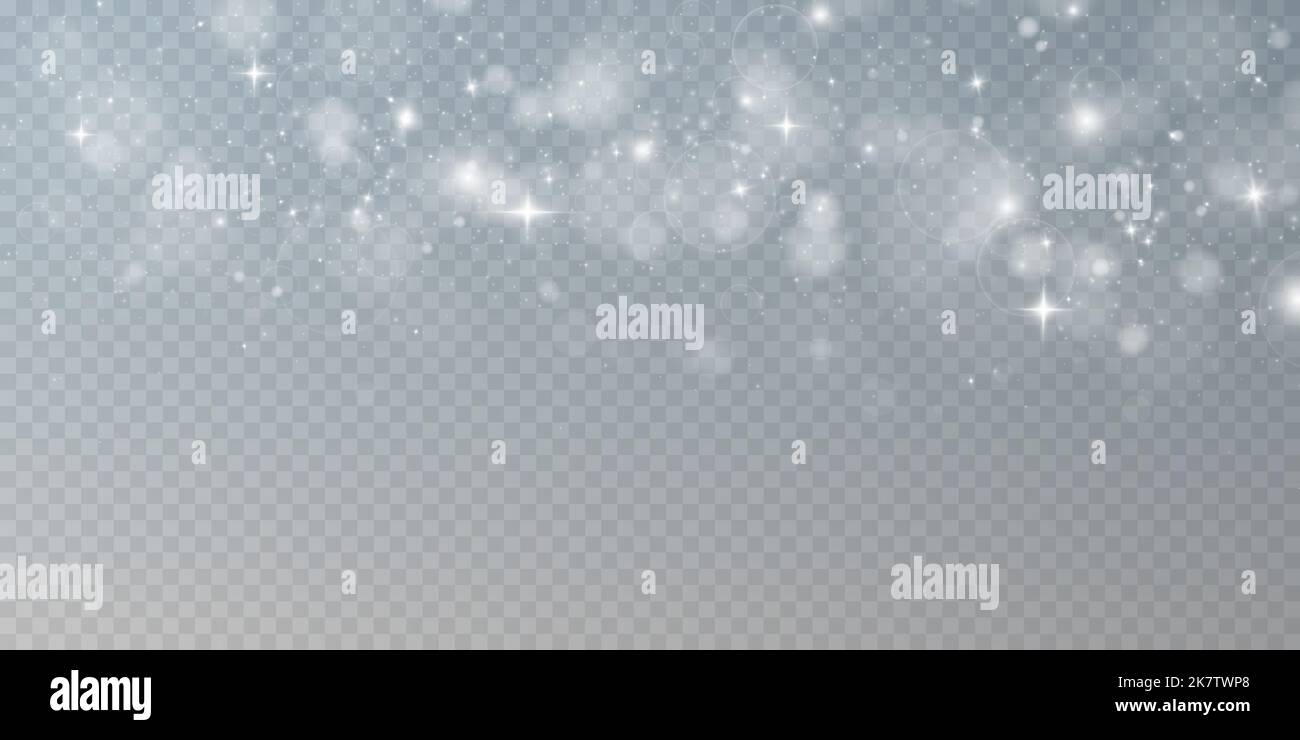 Shining bokeh isolated on transparent background. Light isolated lights ...