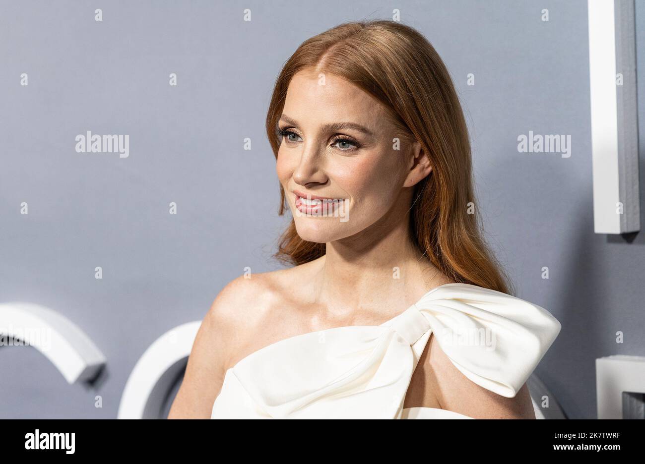 New York, United States. 18th Oct, 2022. Jessica Chastain wearing dress ...