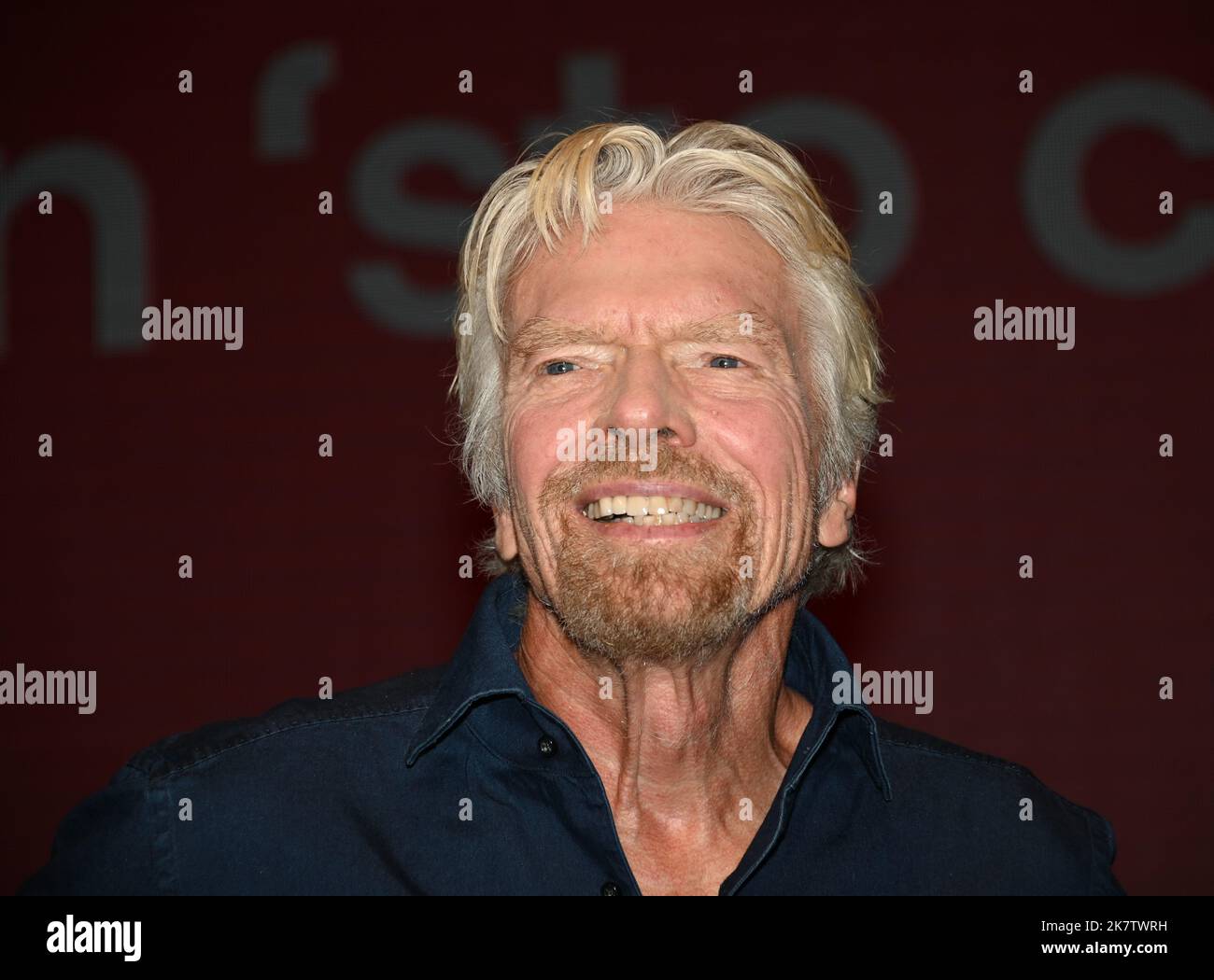 Milan, Italy. 18th Oct, 2022. Milan, Italy Richard Branson founder of ...