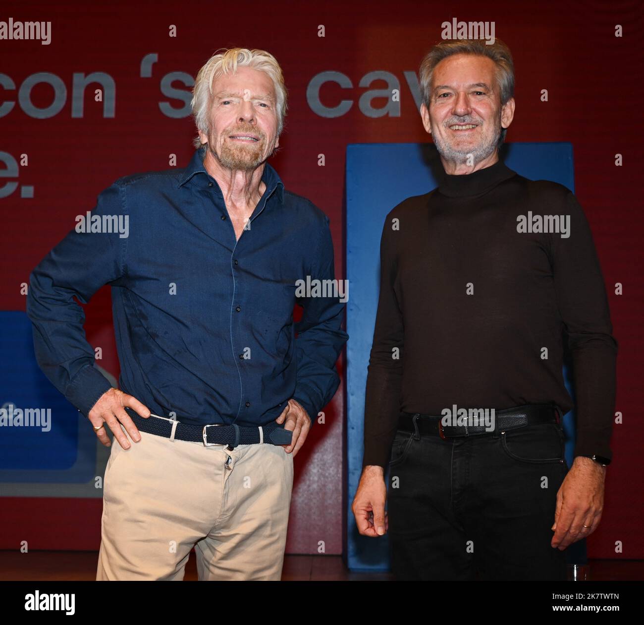 Milan, Italy. 18th Oct, 2022. Milan, Italy Richard Branson founder of ...