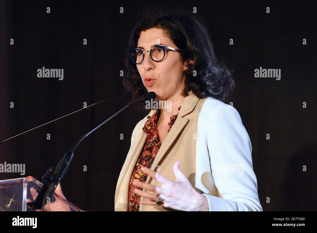 Rima Abdul Malak, French Minister of Culture during ceremony of the ...