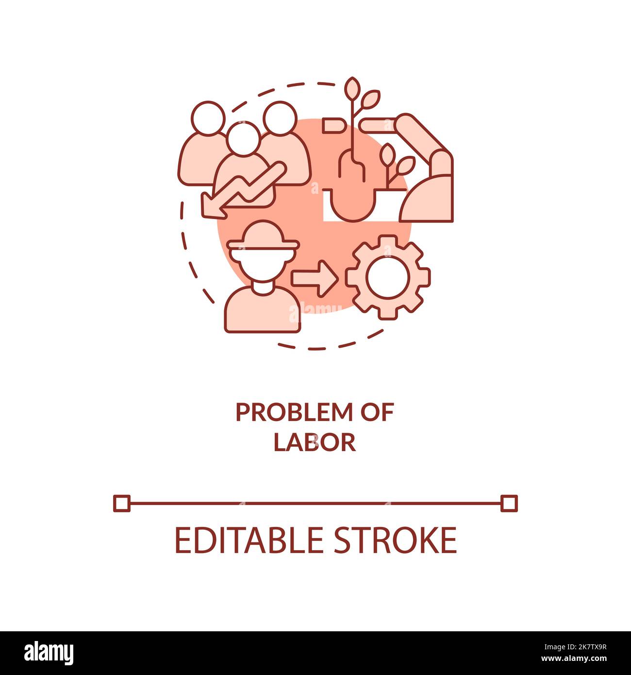 Reduce workforce Stock Vector Images - Alamy