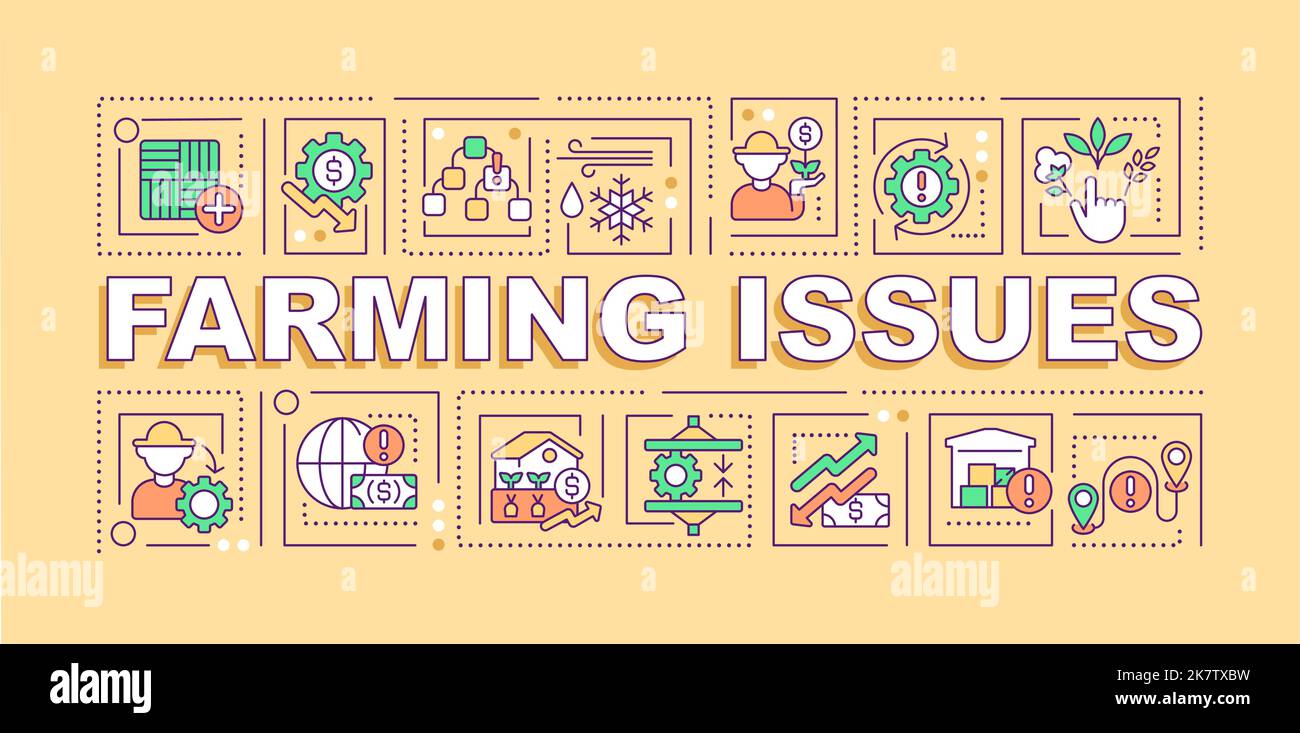 Farming issues word concepts orange banner Stock Vector Image & Art - Alamy Farming issues word concepts orange banner Stock Vector Image & Art - Alamy