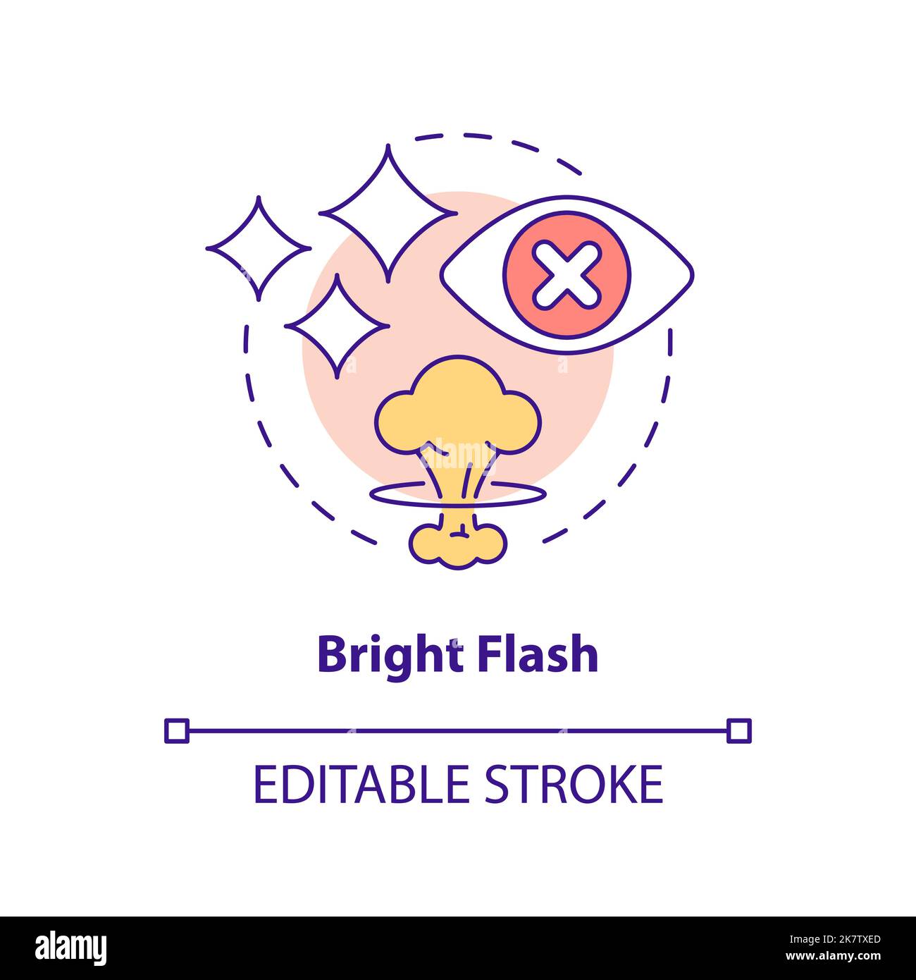 Bright flash concept icon Stock Vector Image & Art - Alamy