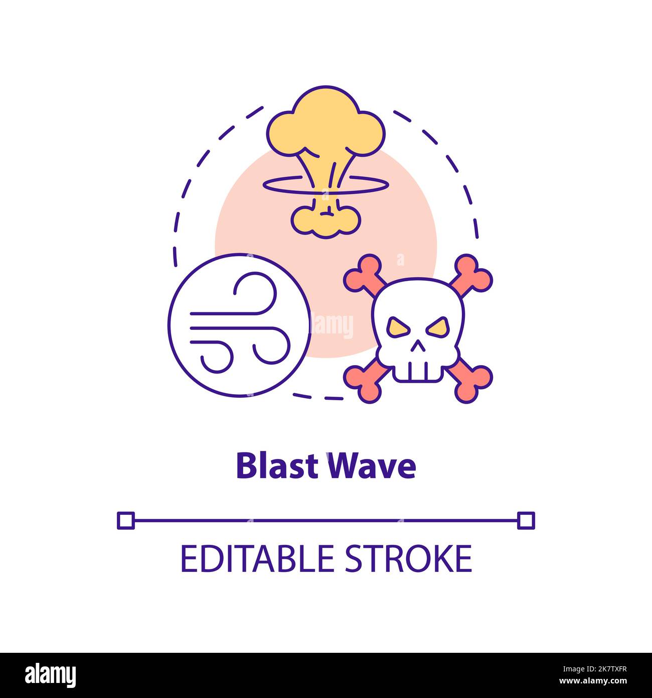 Blast wave concept icon Stock Vector Image & Art - Alamy
