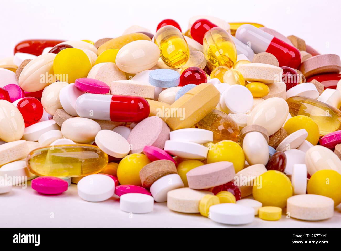 background of colorful tablets and capsules Stock Photo - Alamy